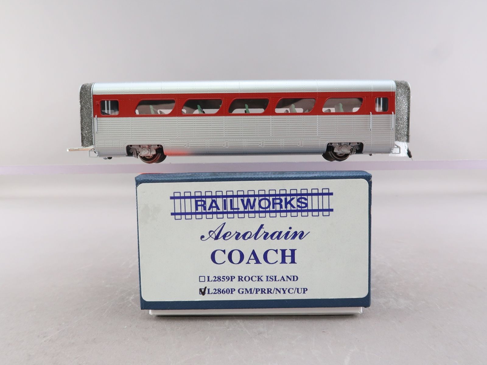 HO Brass Model - Railworks L2860P PRR / GM / NYC / UP Aerotrain Add-On ...