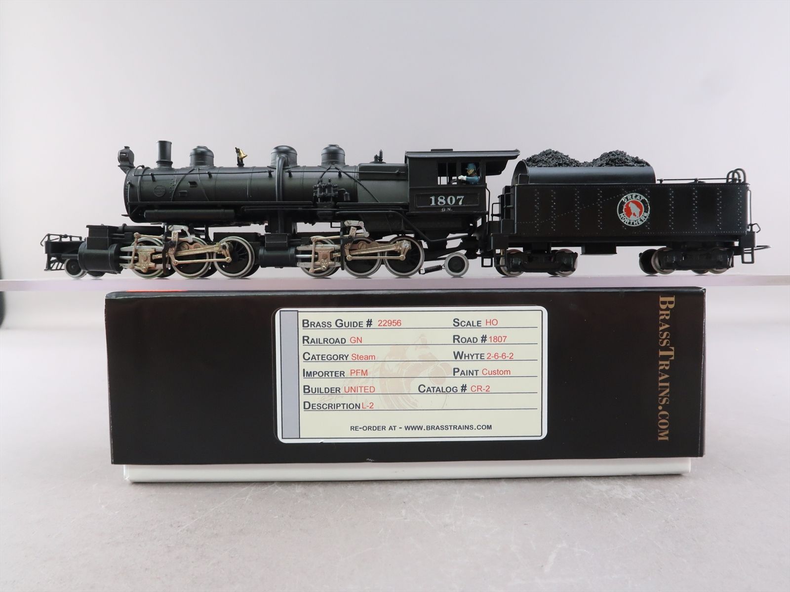 HO Brass Model - PFM GN Great Northern L-2 2-6-6-2 #1807 - Custom ...