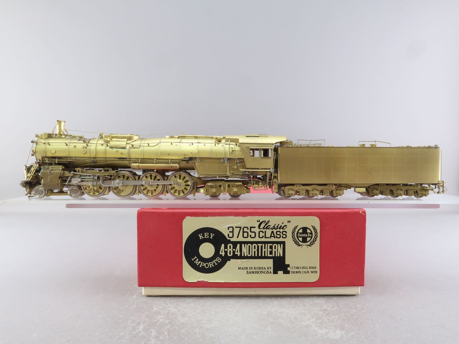 HO Brass Model - Key AT&SF Santa Fe 4-8-4 3765 Class Northern ...