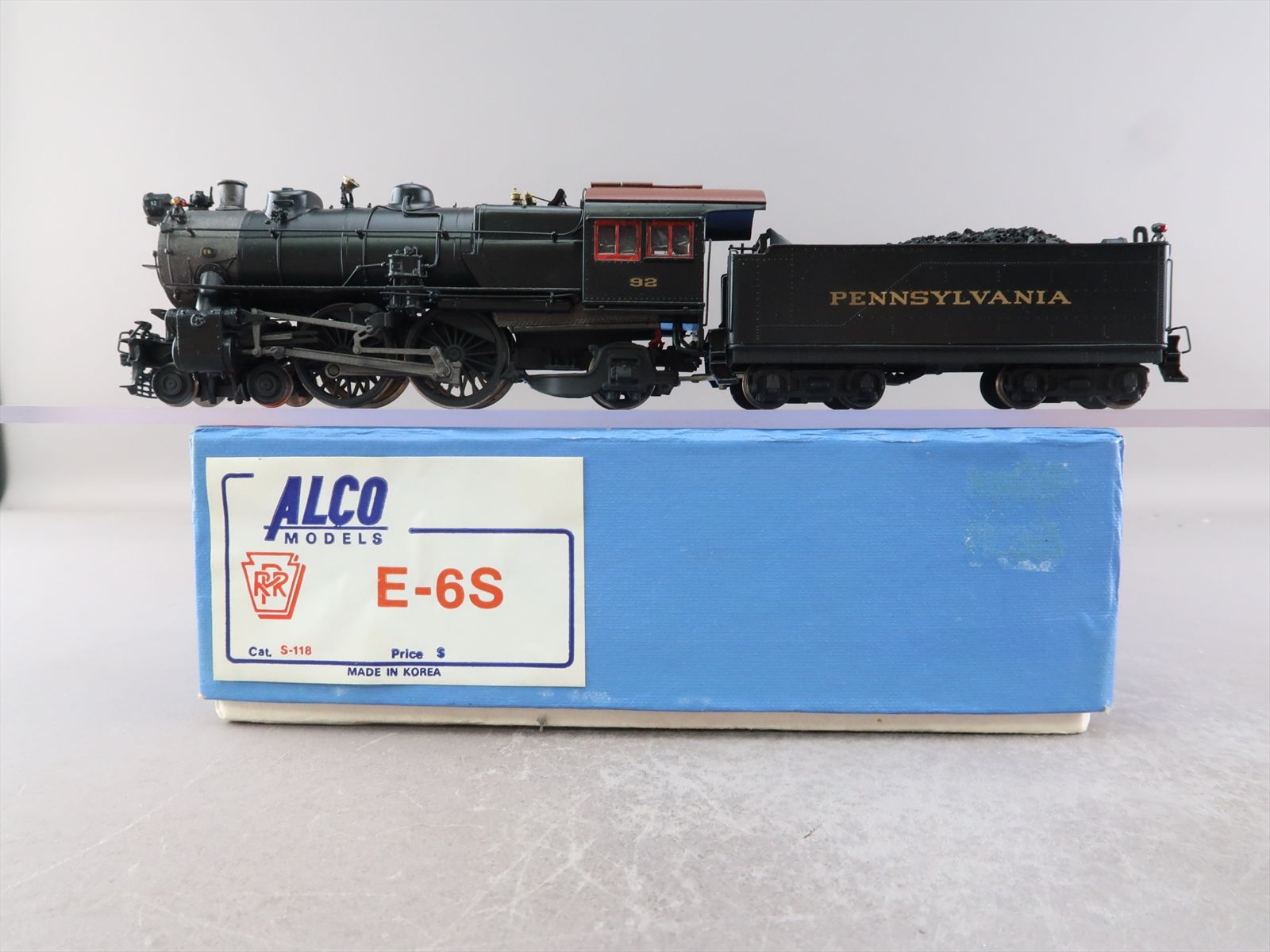 HO Brass Model - Alco S-118 PRR Pennsylvania 4-4-2 E-6S Atlantic #92 ...