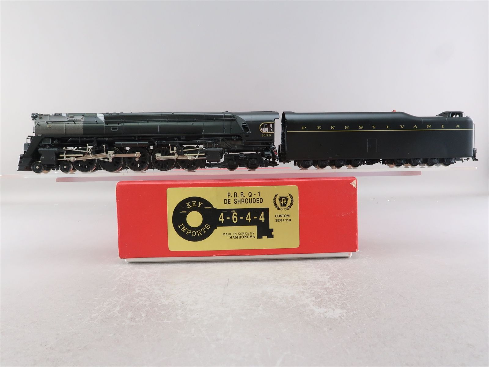 HO Brass Model - Key CS#118 PRR Pennsylvania Q-1 Deshrouded #6130 - F/P ...