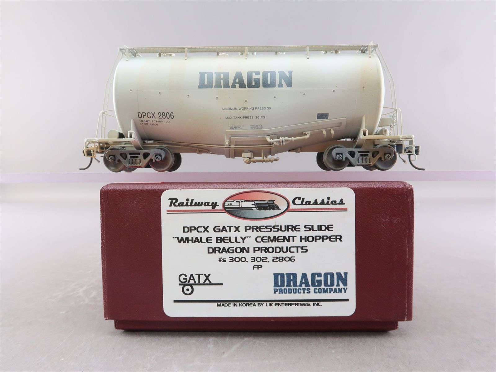 HO Brass Model - RWC DPCX GATX Dragon Products Company Whale Belly ...