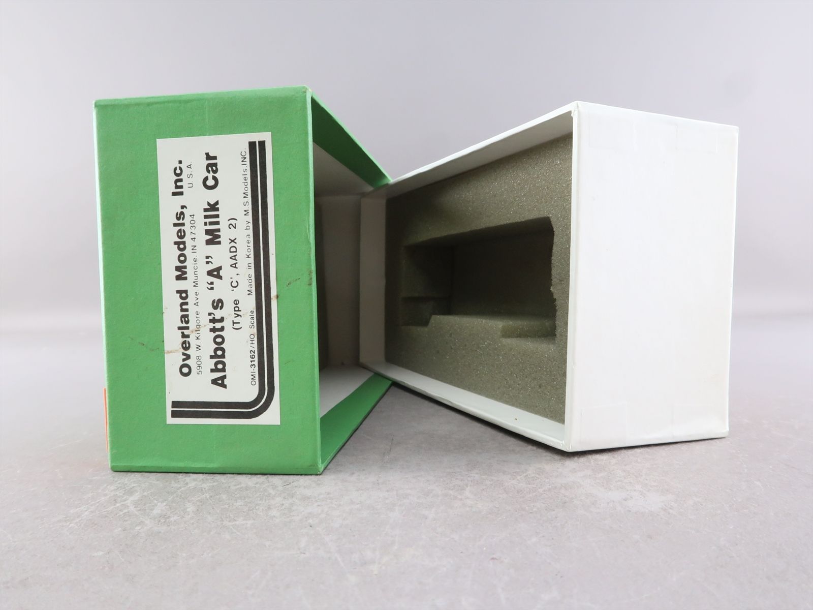 HO Brass Model - OMI 3162 Abbott's A Milk Car Type C AADX 2 - Unpainted ...