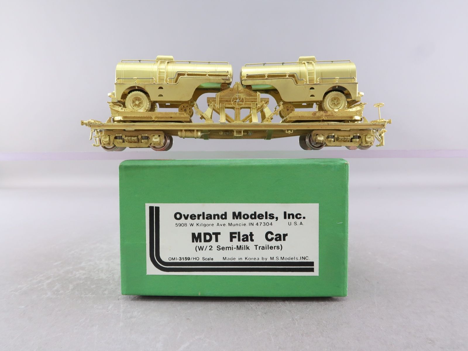 HO Brass Model - OMI 3159 MDT Merchant's Despatch Flat Car Flatcar w/ 2 ...