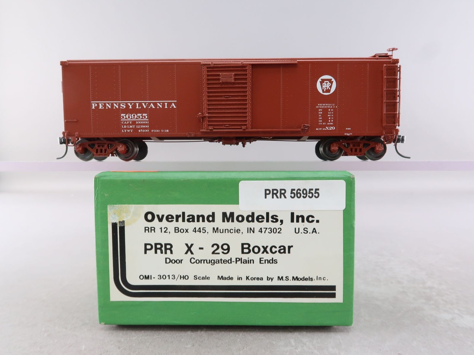 HO Brass Model - OMI 3013 PRR Pennsylvania X-29 Boxcar #56955 - Custom ...