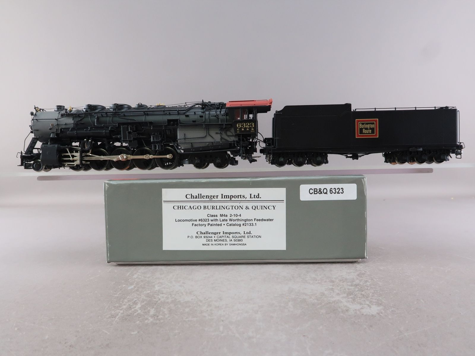 HO Brass Model - CIL 2133.1 CB&Q Burlington M4a 2-10-4 #6323 ...