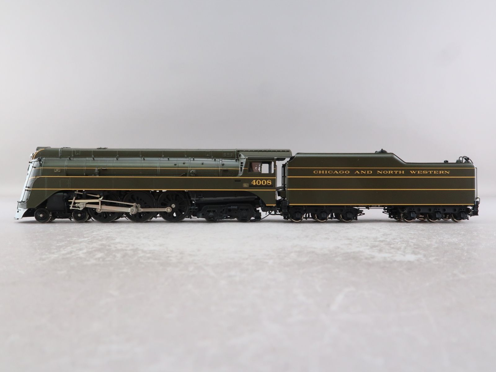 HO Brass Model - CIL 2270.1 C&NW Chicago & Northwestern Coal Streamlined 4-6-4 E-4 #4008 - F/P ...