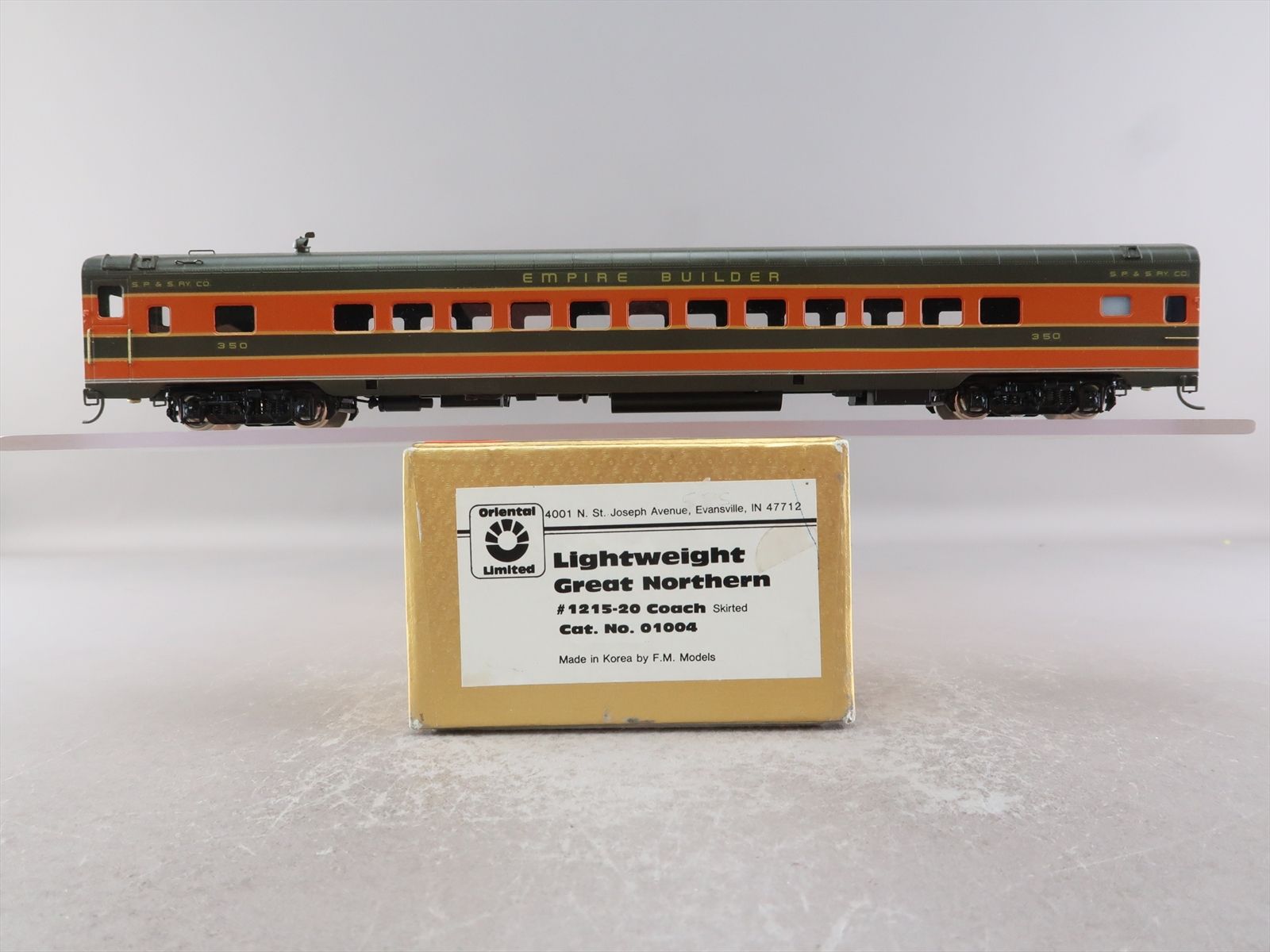 HO Brass Model - Oriental 01004 GN Empire Builder Lightweight Coach ...