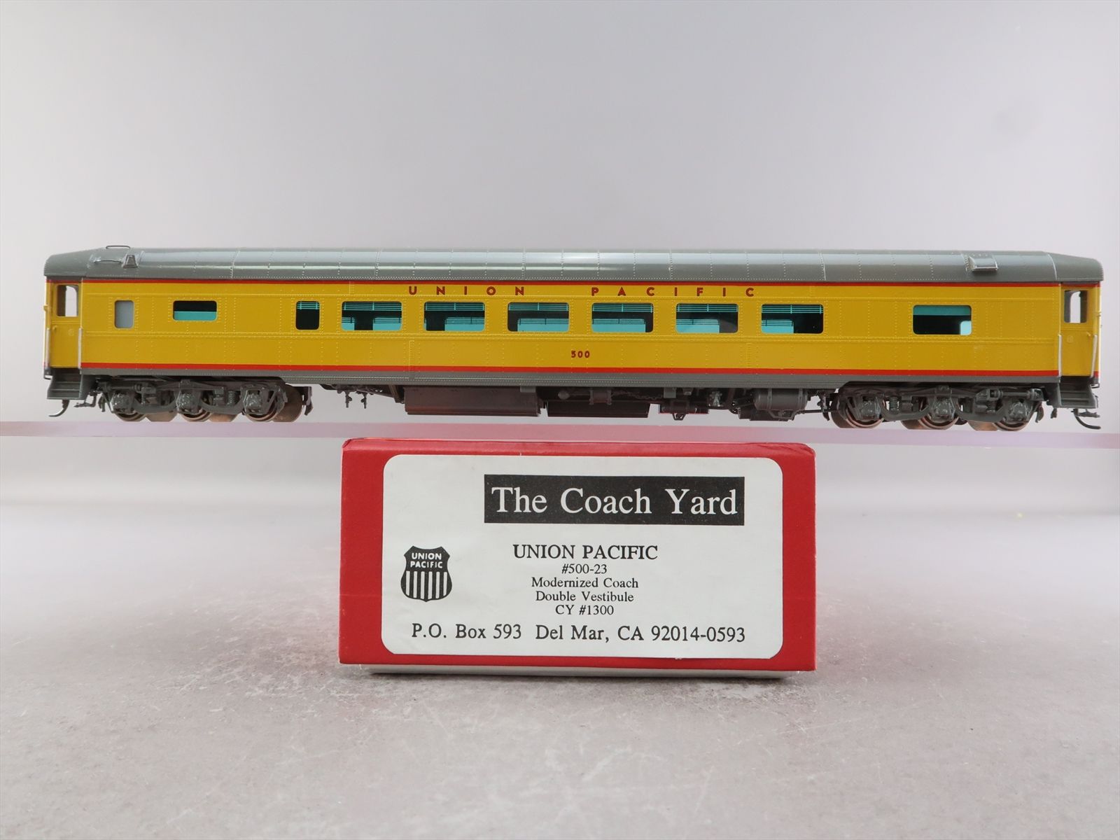 HO Brass Model - TCY 1300 UP Union Pacific Modernized Coach #500 ...