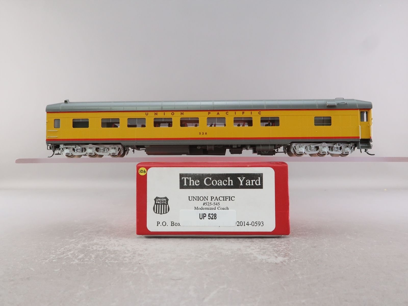 HO Brass Model - TCY 1306 UP Union Pacific Modernized Coach #528 ...