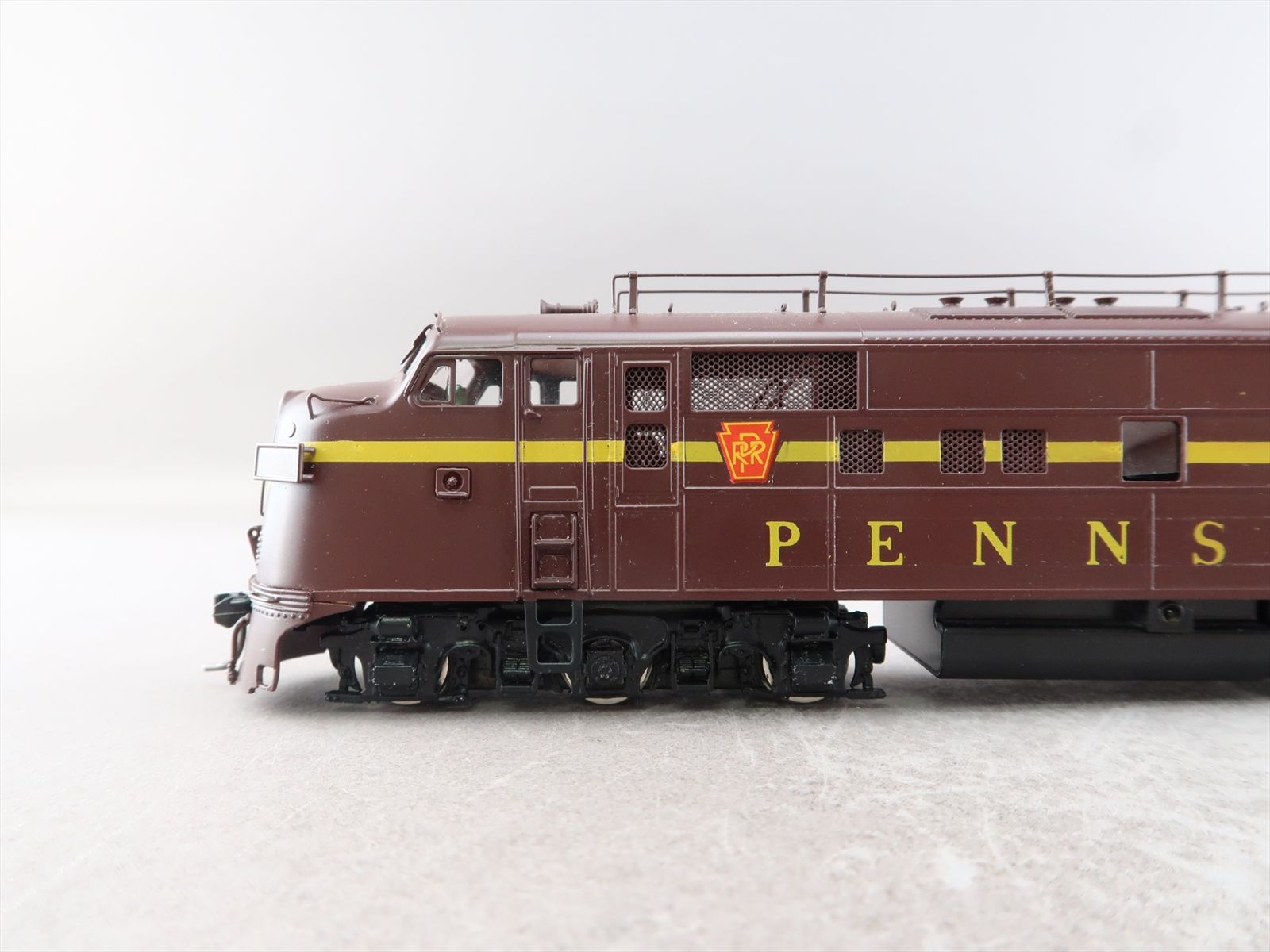 HO Brass Model - Oriental PRR Pennsylvania E7 E7A E7B Phase II Tuscan Red A-B Set - F/P - 1990 ...