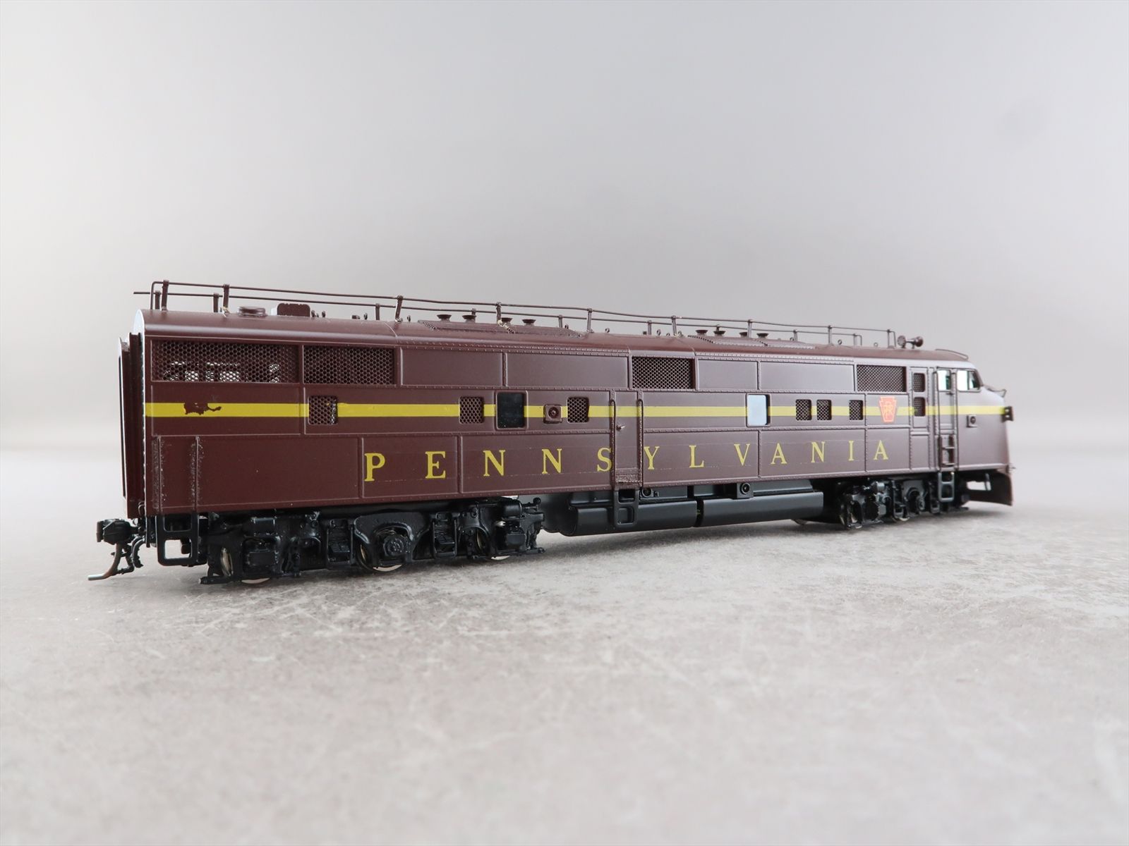 HO Brass Model - Oriental PRR Pennsylvania E7 E7A E7B Phase II Tuscan Red A-B Set - F/P - 1990 ...