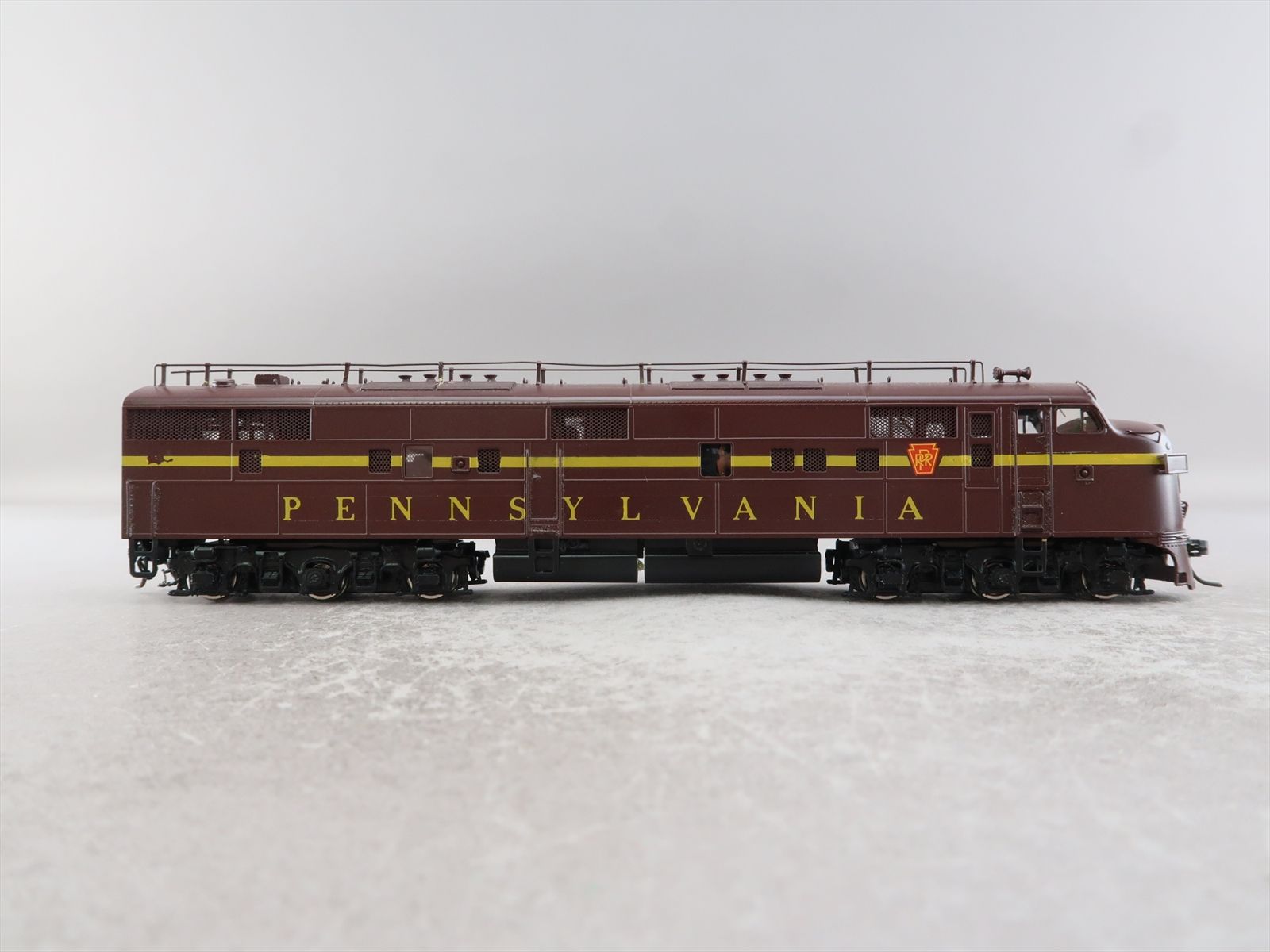HO Brass Model - Oriental PRR Pennsylvania E7 E7A E7B Phase II Tuscan Red A-B Set - F/P - 1990 ...