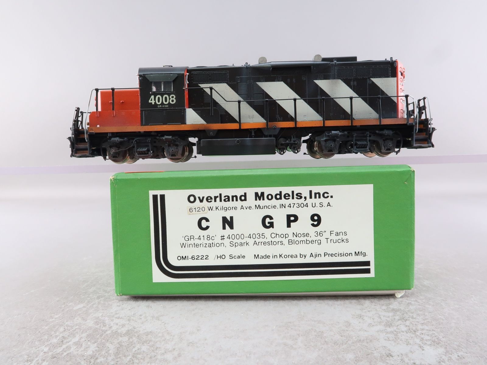 HO Brass Model - OMI 6222 CN CNR Canadian National GP-9 #4008 - Custom ...