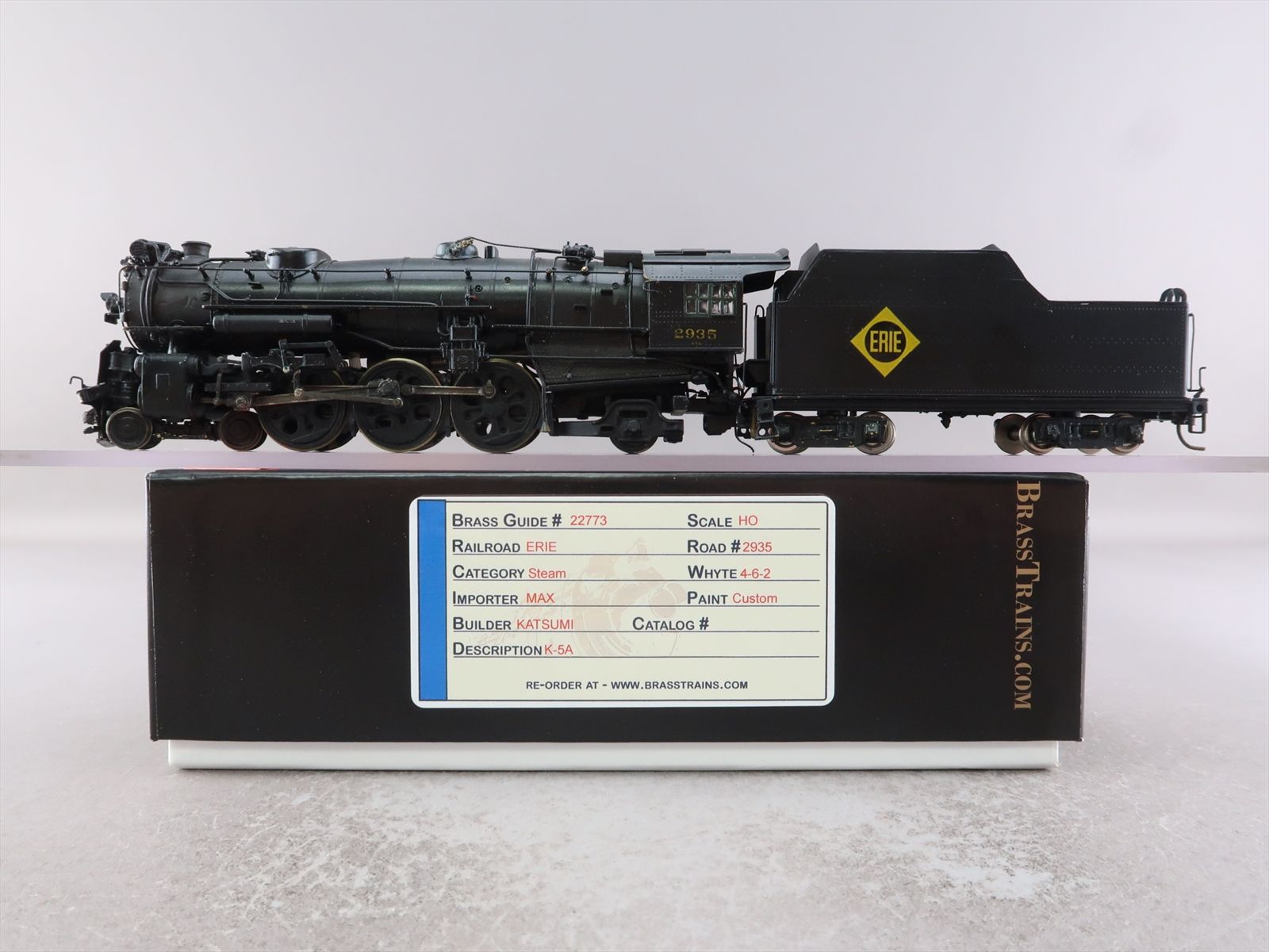HO Brass Model - MG Max Gray ERIE K-5 4-6-2 Pacific #2935 - Custom ...