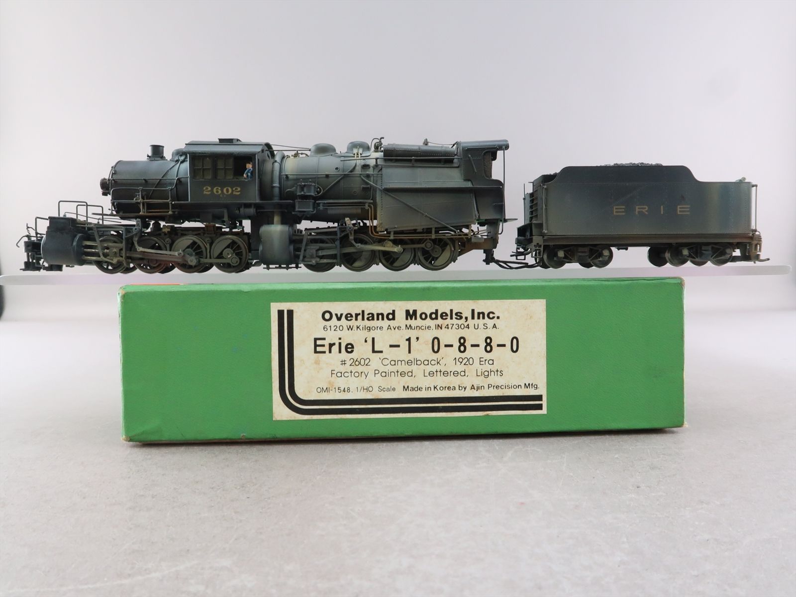 HO Brass Model - OMI 1548.1 ERIE L-1 Camelback 0-8-8-0 1920 Era #2602 ...