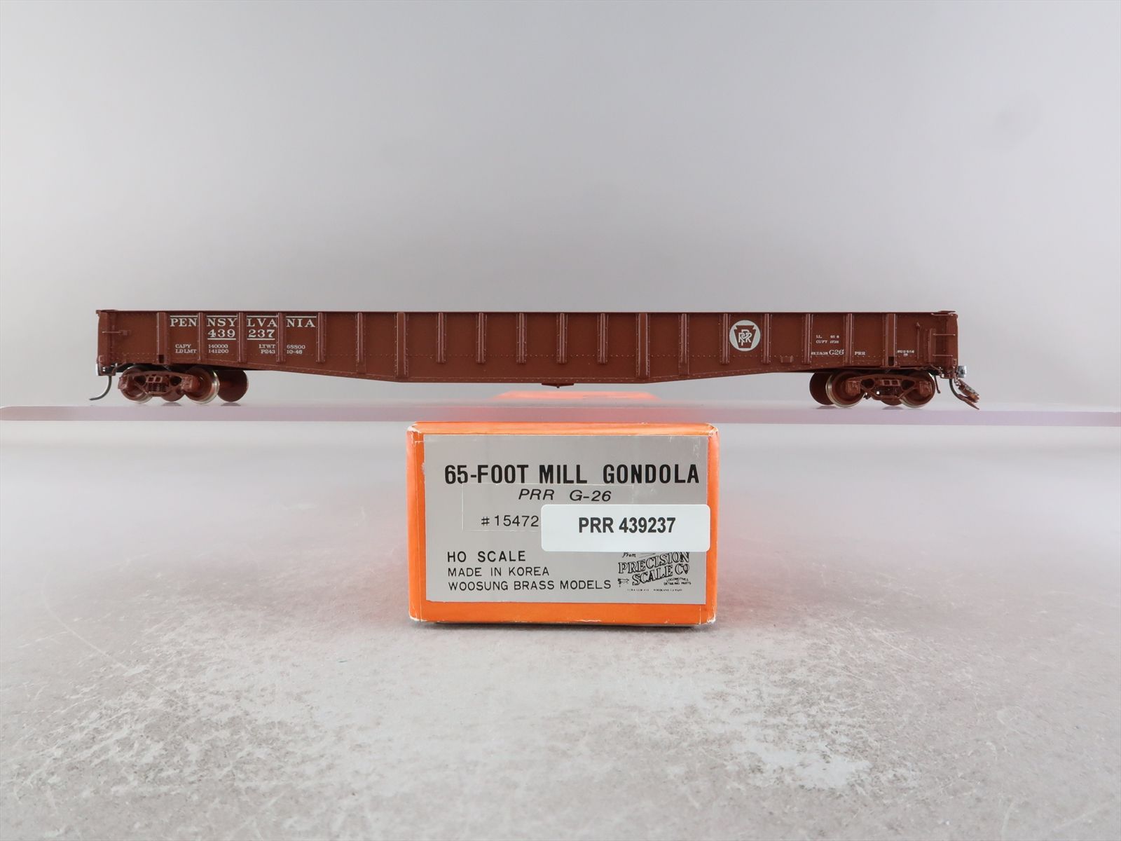 HO Brass Model - PSC 15472 PRR Pennsylvania G-26 65' Mill Gondola ...
