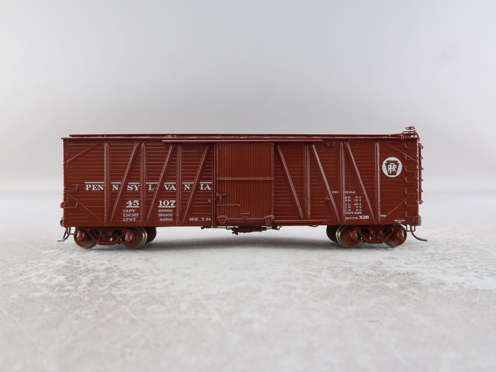 HO Brass Model - OMI 3098 USRA PRR Pennsylvania Single Sheath Boxcar w ...