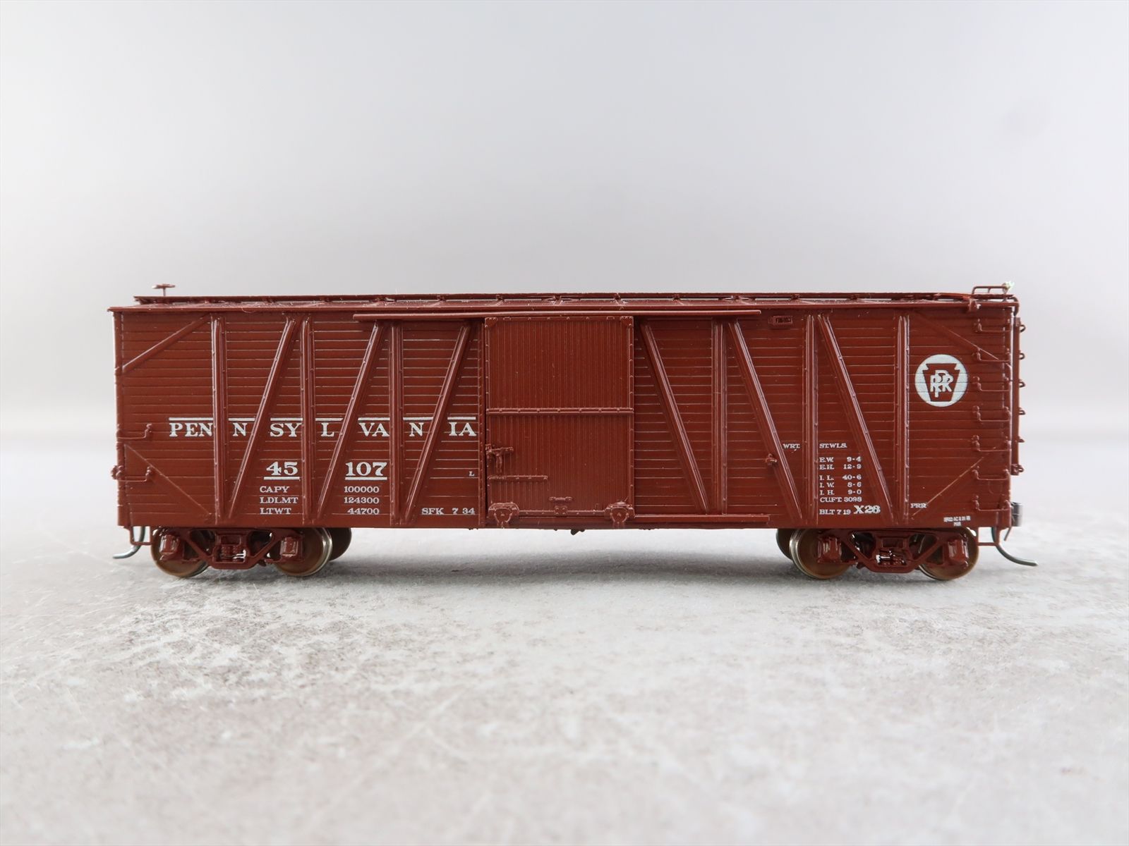 HO Brass Model - OMI 3098 USRA PRR Pennsylvania Single Sheath Boxcar w ...