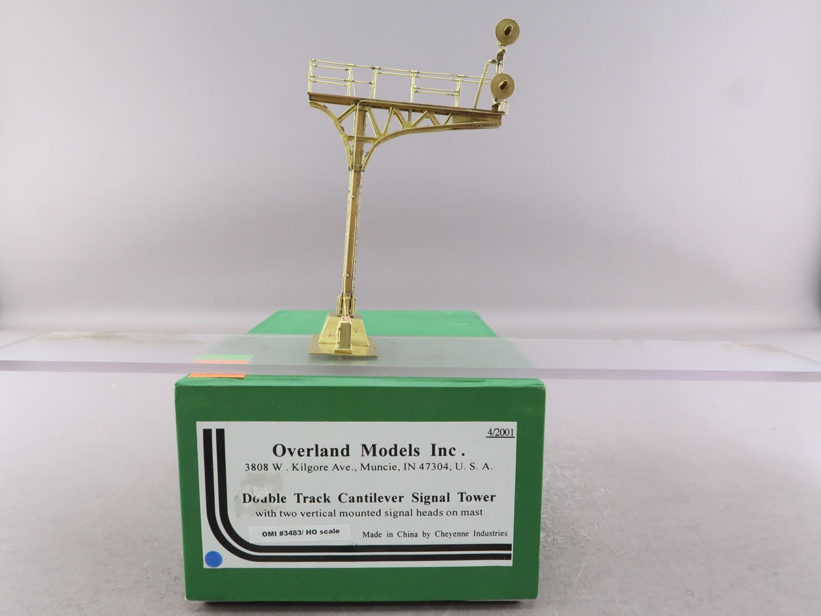 HO Brass Model - OMI 3483 Double Track Cantilever Signal Tower w/ Two ...