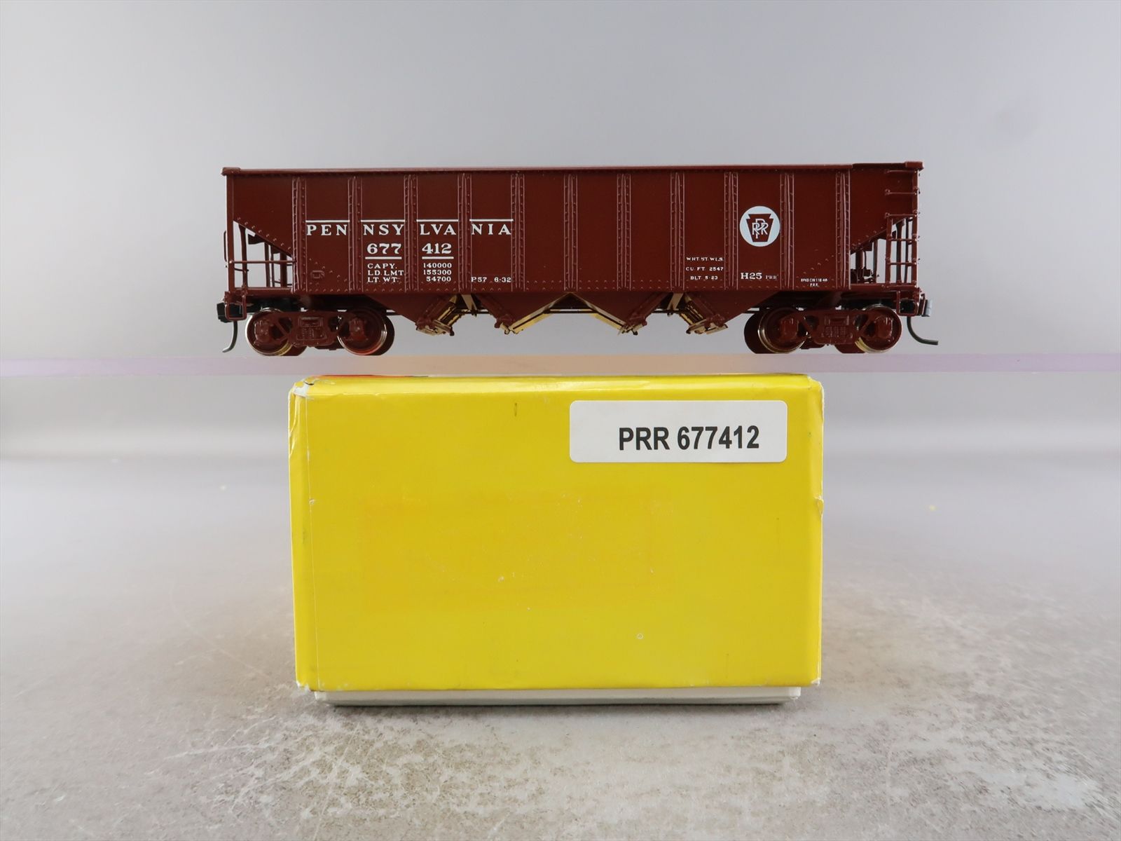 HO Brass Model - Sunset PRR Pennsylvania H-25 Hopper #677412 - Custom ...
