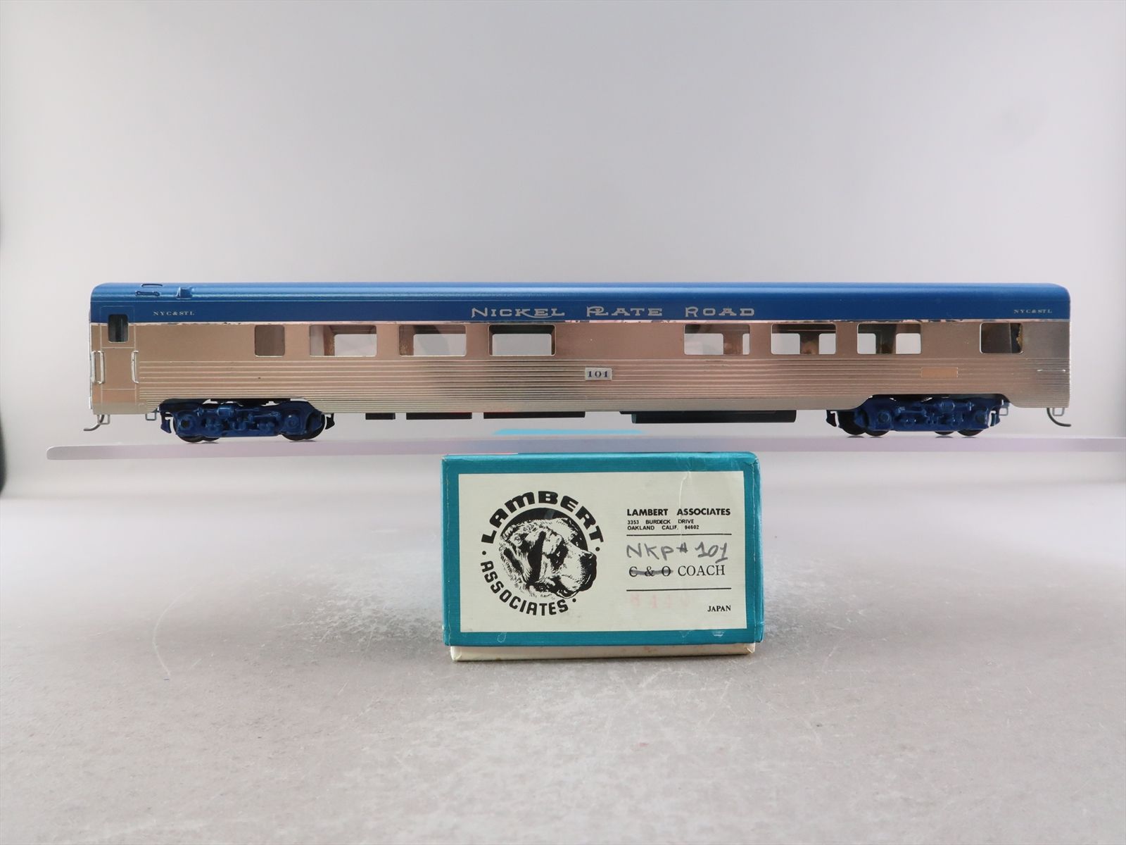 HO Brass Model - Lambert C&O as NKP Nickel Plate Coach #101 - Custom ...
