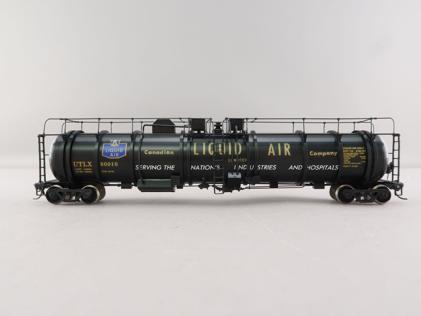 HO Brass Model - OMI 3029 UTLX Canadian Company Limited 61' Liquid Air ...