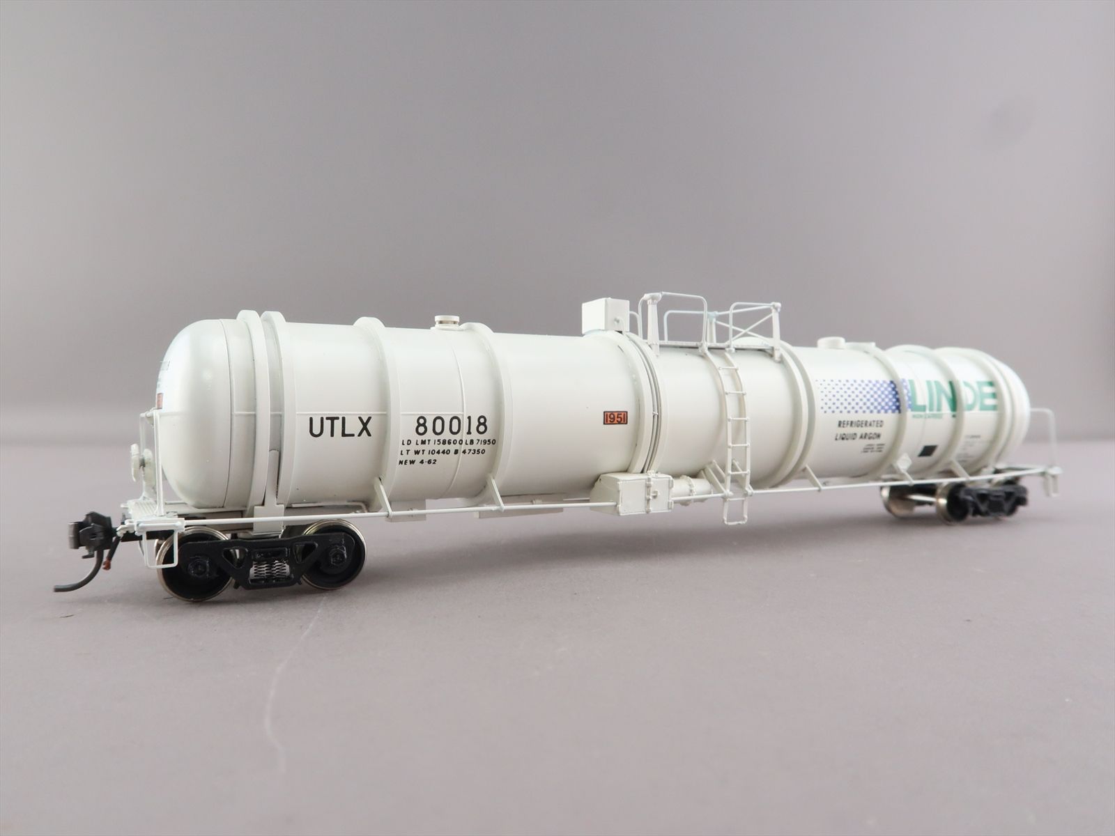HO Brass Model - OMI 3167.1 UTLX Linde-Union Tank Liquid Argon #80018 ...