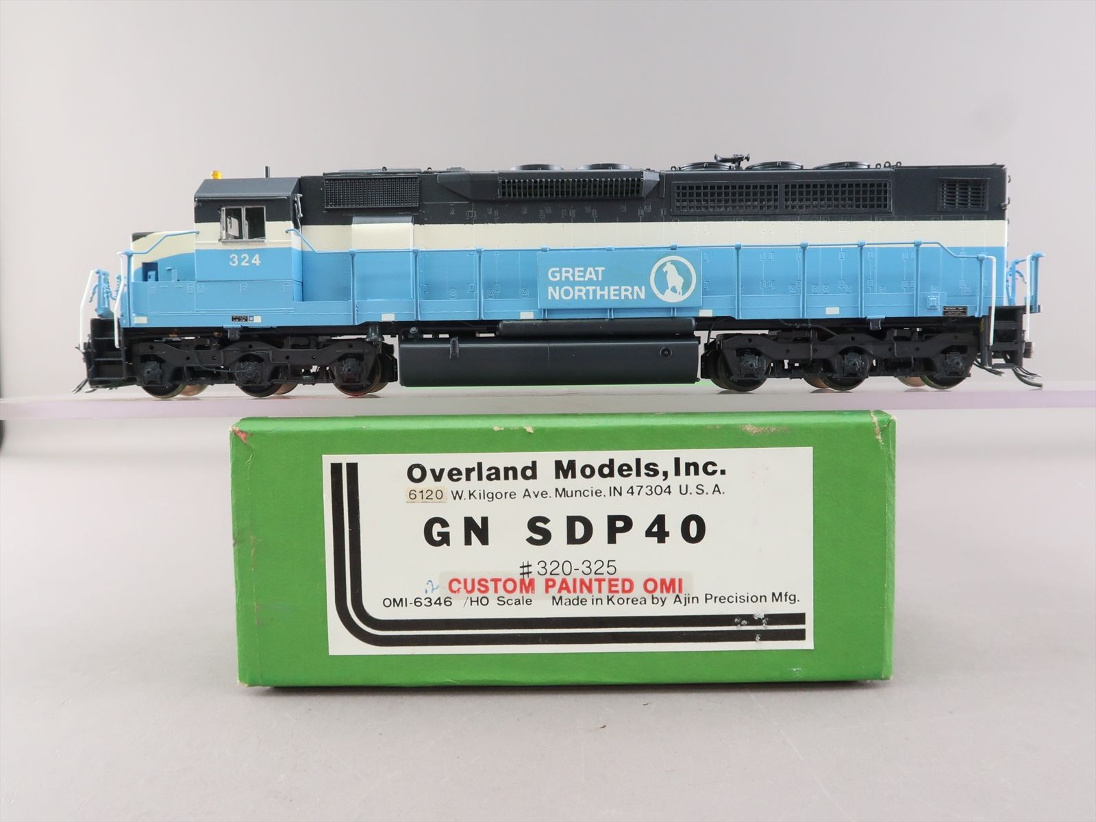 HO Brass Model - OMI 6346.2 GN Great Northern SDP40 BSB Big Sky Blue ...