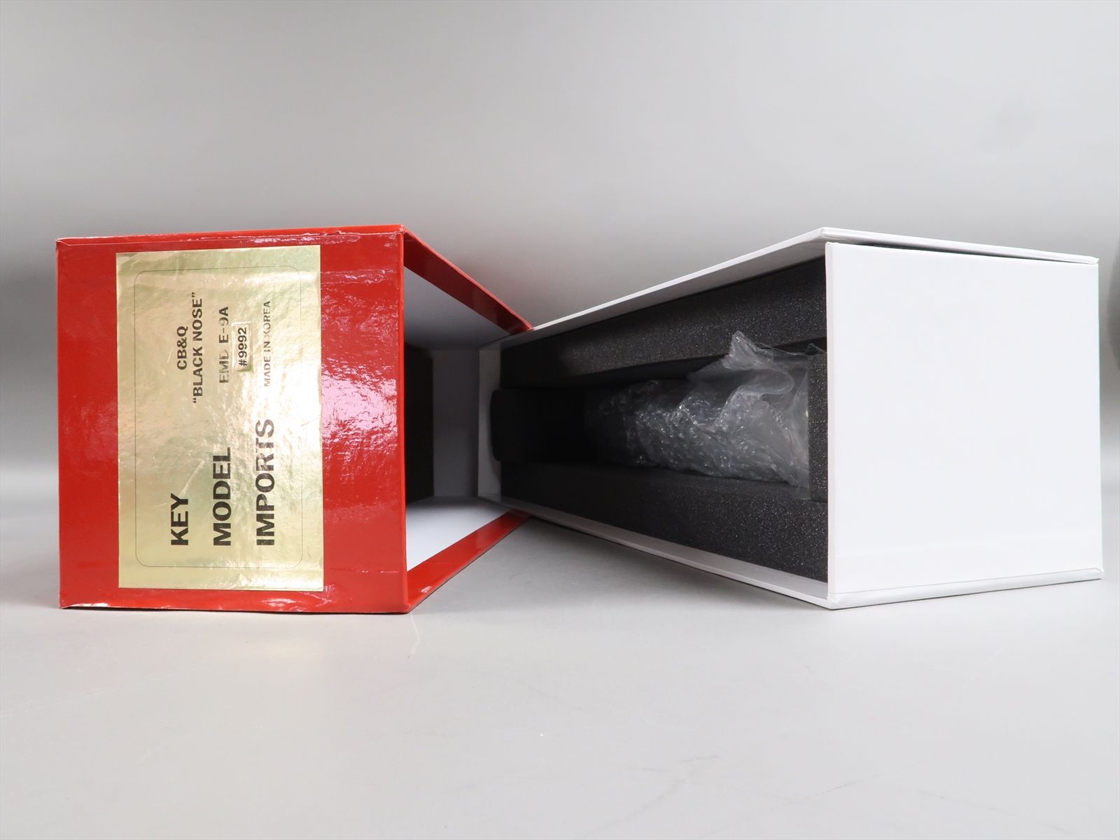 O Brass Model - Key CB&Q Burlington E9 E9A A-A Set Black Nose #9992 + #9993 - F/P - 2012 Run ...