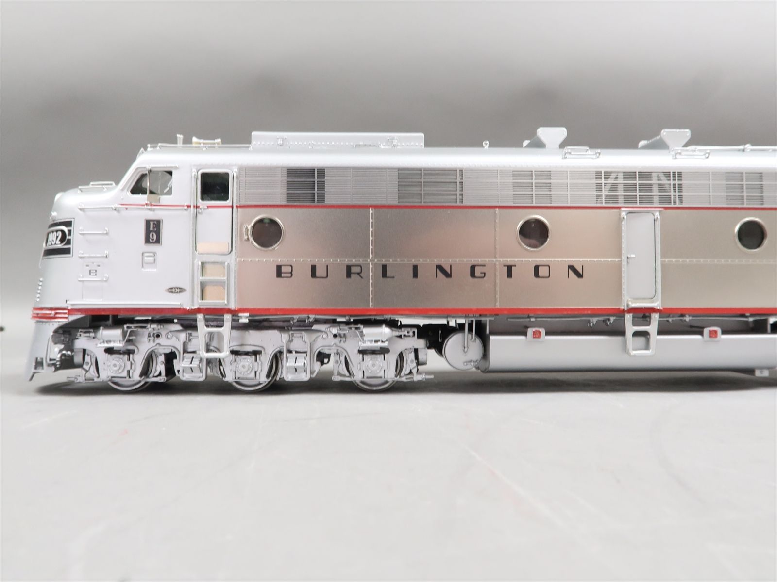 O Brass Model - Key CB&Q Burlington E9 E9A A-A Set Black Nose #9992 + #9993 - F/P - 2012 Run ...