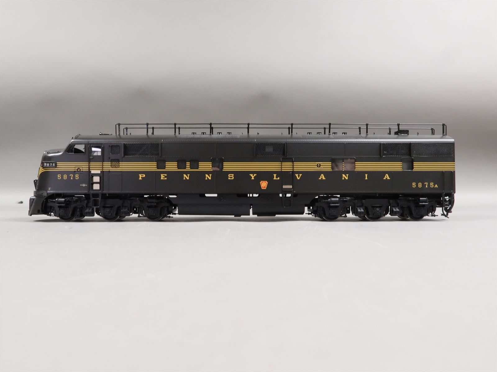 O Brass Model - Key PRR Pennsylvania E7 E7A SINGLE A UNIT Brunswick Small Number Boards #5875 ...