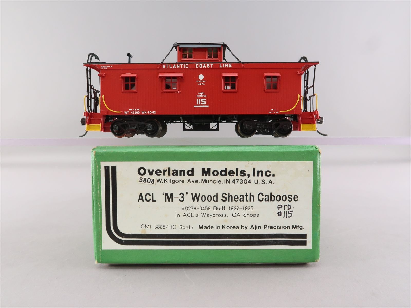 HO Brass Model - OMI 3885 ACL Atlantic Coast Line M-3 Wood Sheath ...