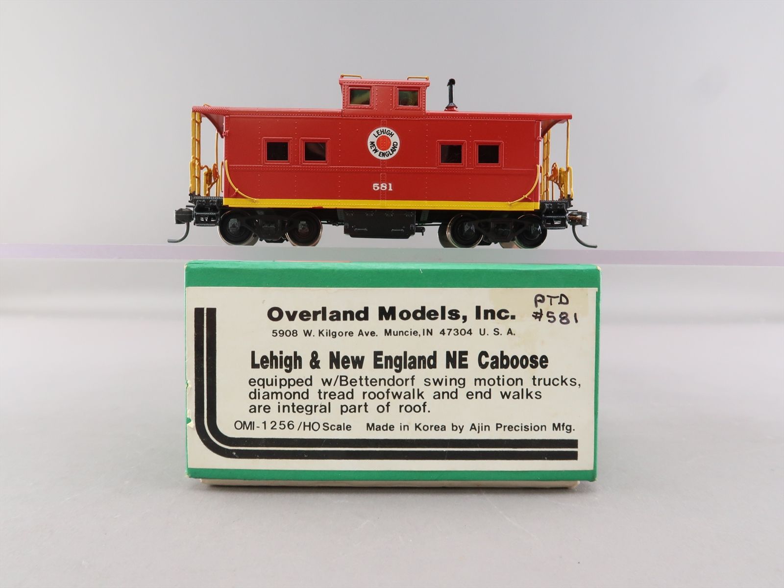 HO Brass Model - OMI 1256 L&NE Lehigh & New England Caboose #581 ...