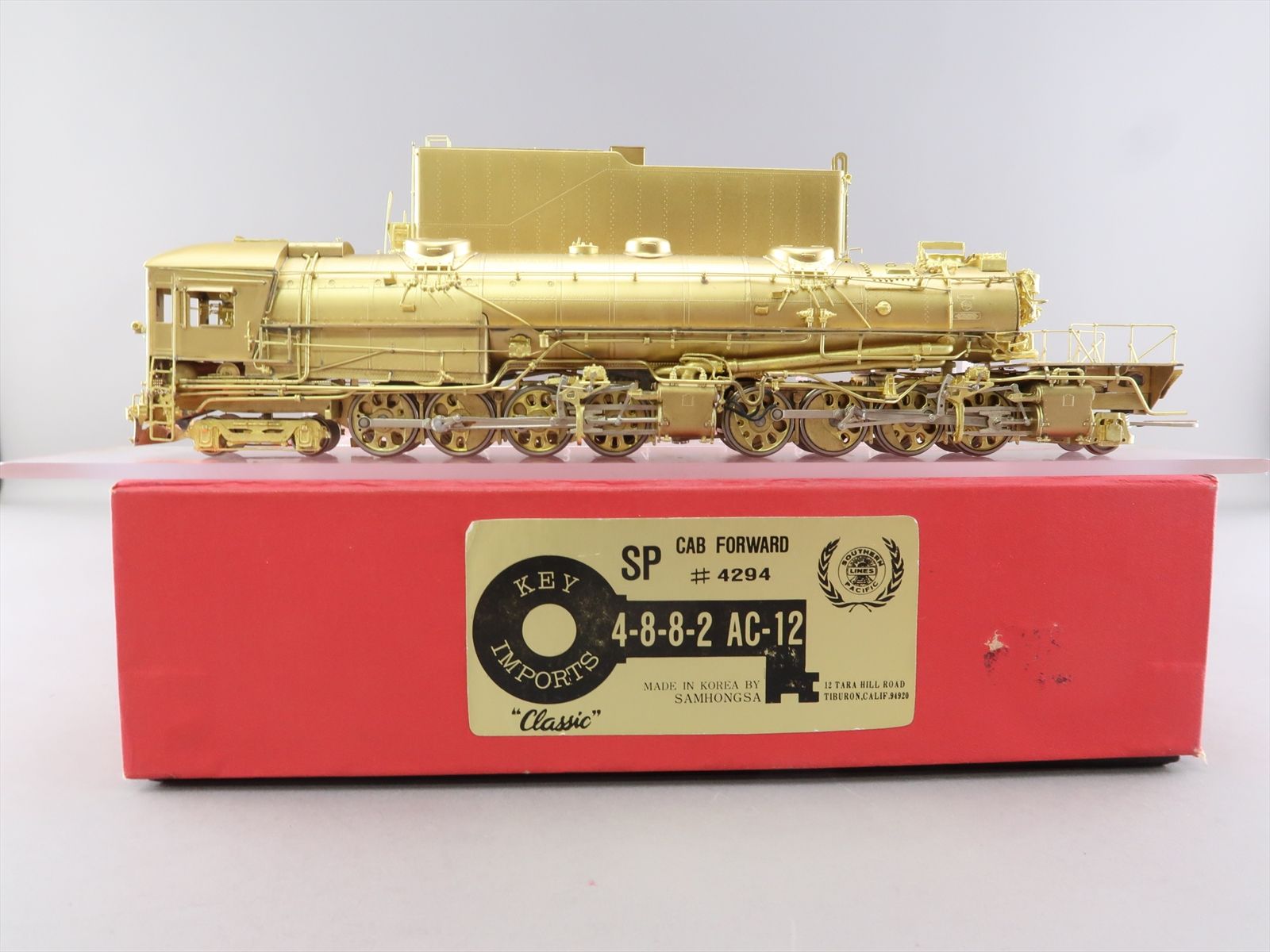 HO Brass Model - Key SP Southern Pacific 4-8-8-2 AC-12 Cab Forward #4294 - Unpainted - 1984 Run ...