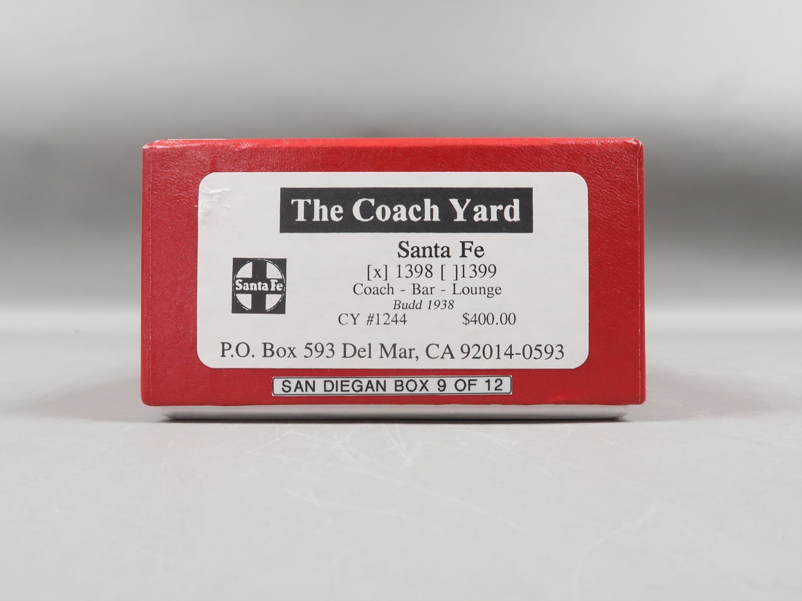 HO Brass Model - TCY AT&SF Santa Fe San Diegan 12 Car Set - F/P + DCC ...