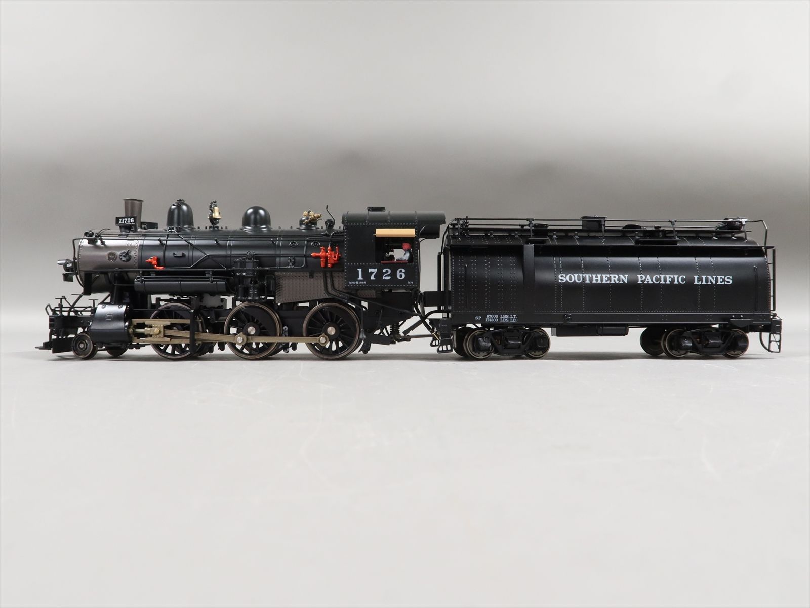 O 2-Rail Brass Model - Sunset SP Southern Pacific Mogul M-6 2-6-0 #1726 ...