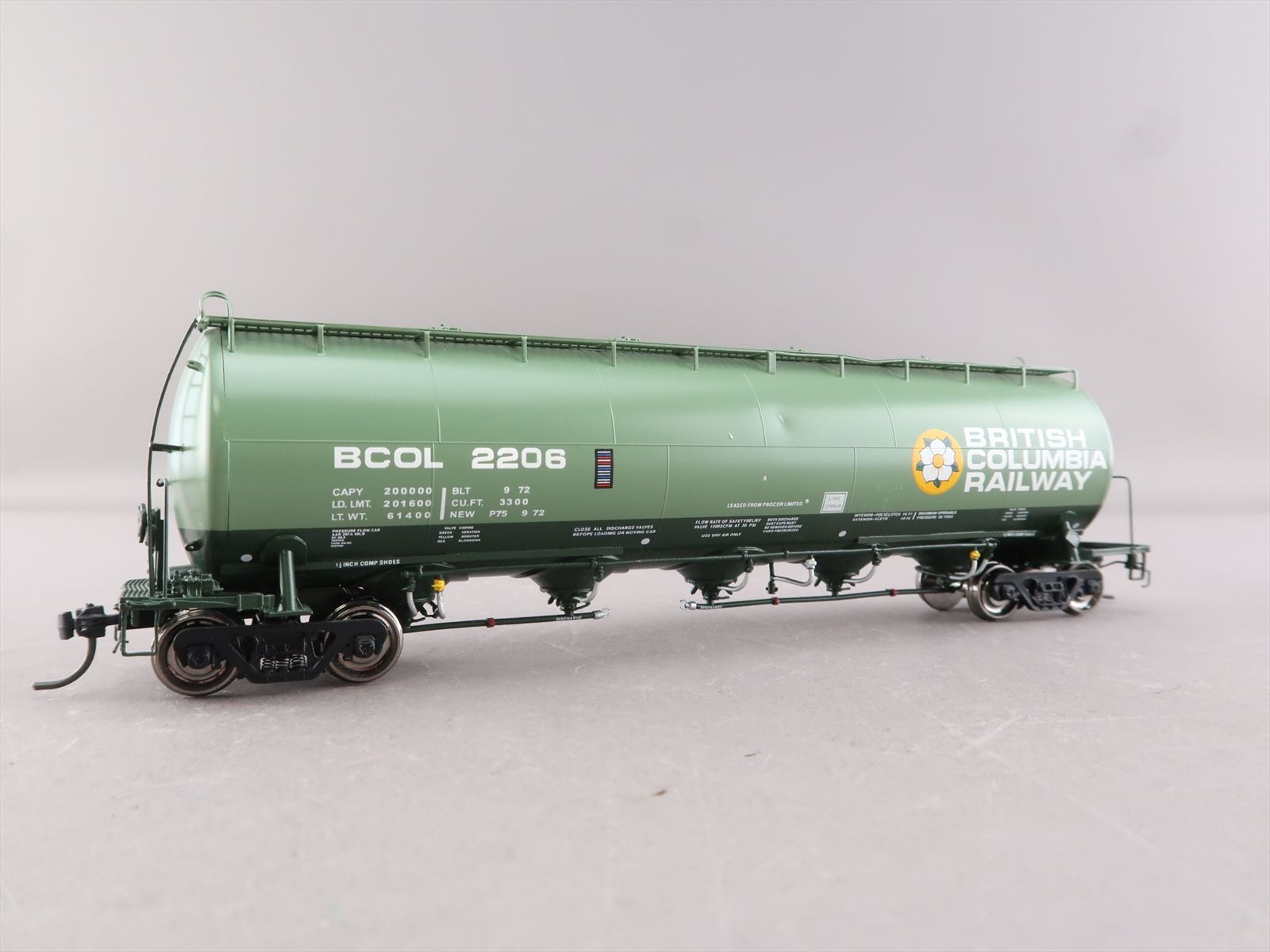 HO Brass Model - OMI 3390.2 BCR British Columbia Railway Procor ...