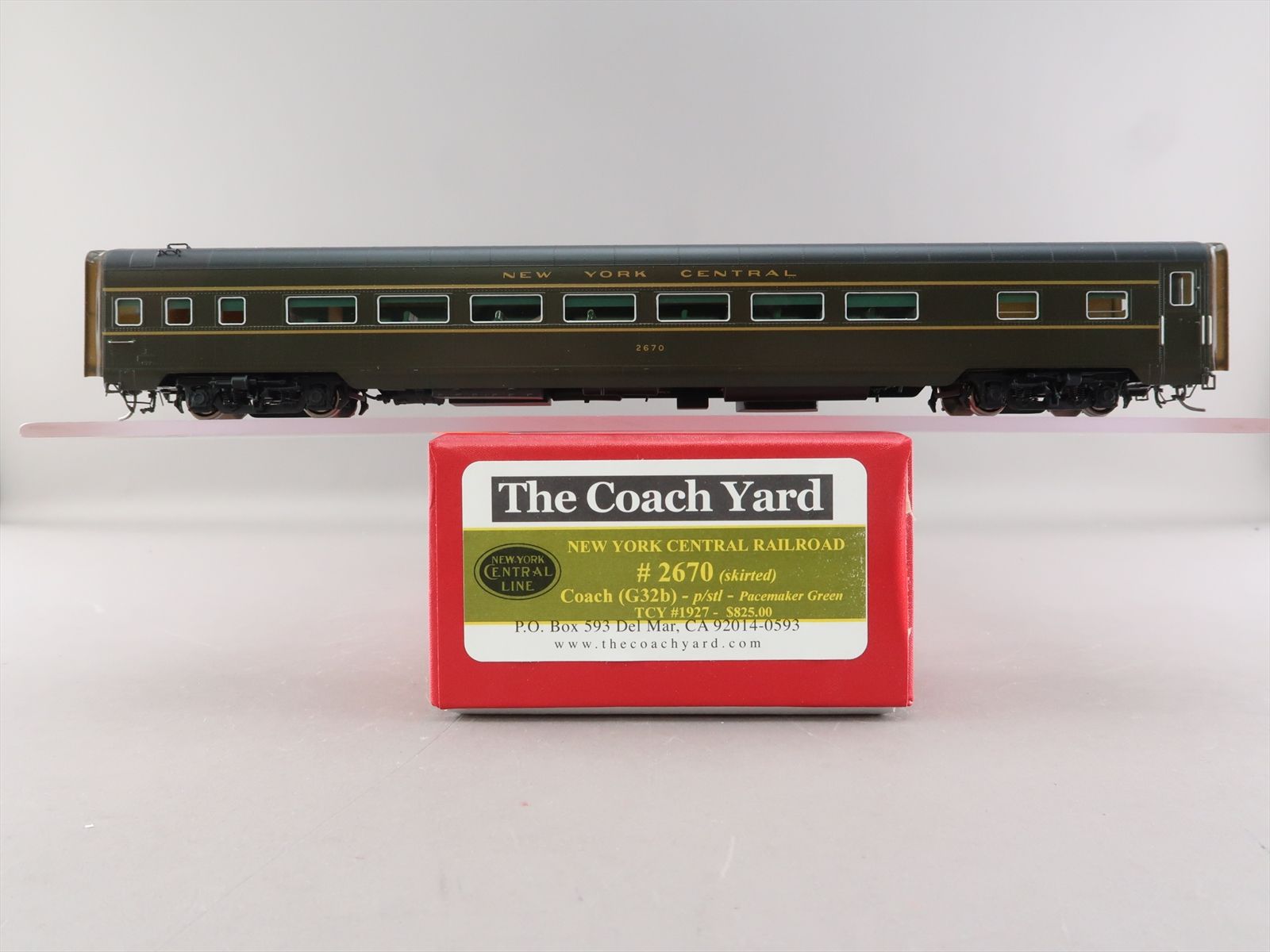 HO Brass Model - TCY 1927 NYC New York Central Skirted Coach G32b ...