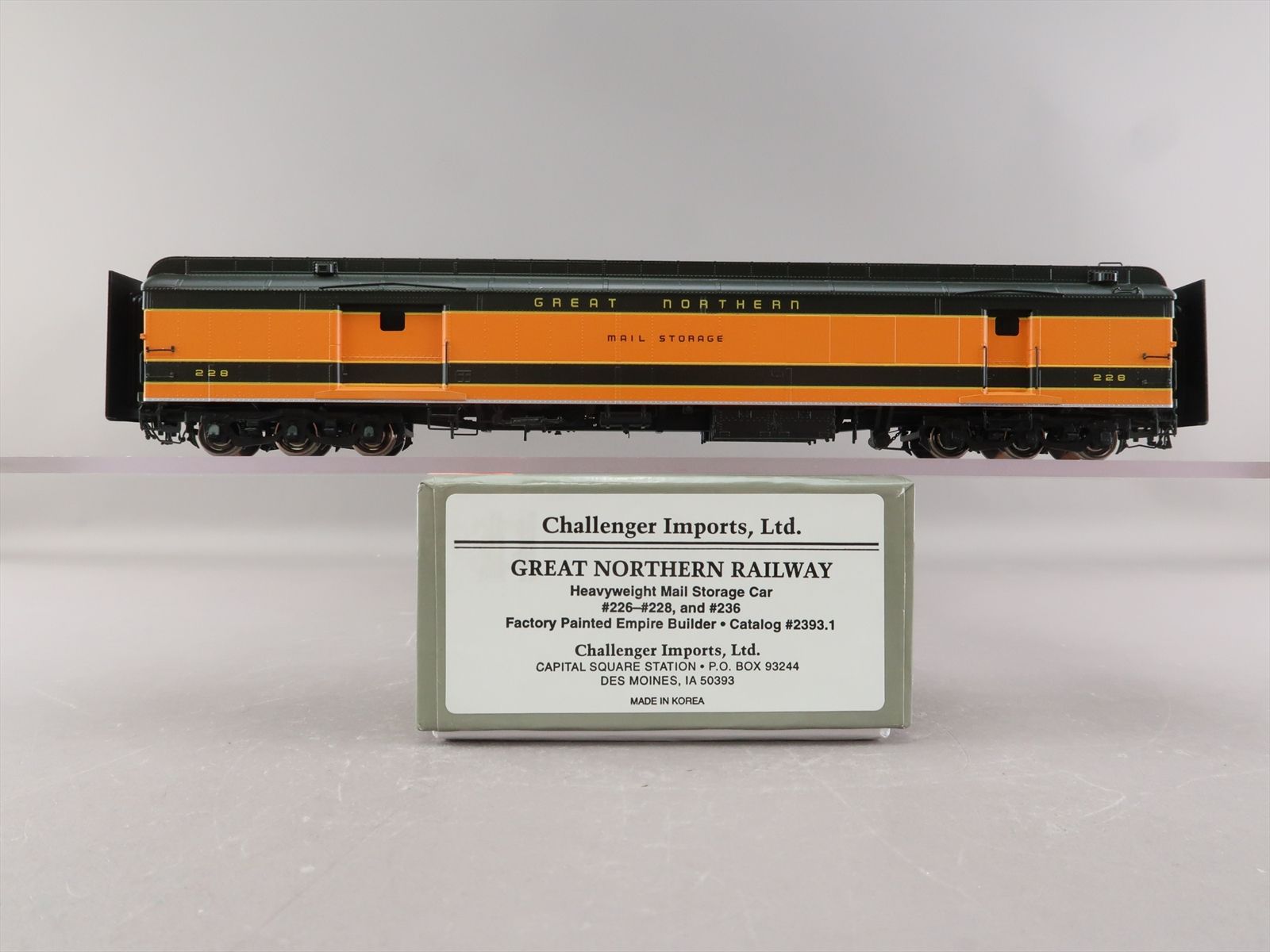 HO Brass Model - CIL 2393.1 GN Great Northern Heavyweight Mail Storage ...