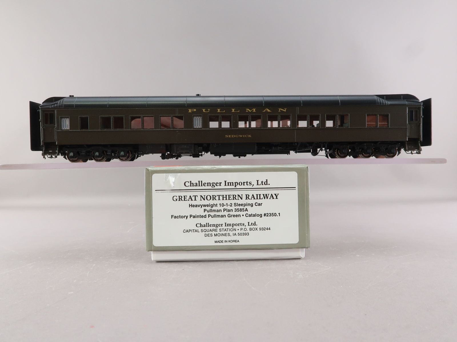HO Brass Model - CIL 2350.1 GN Great Northern HW 10-1-2 Sleeper ...
