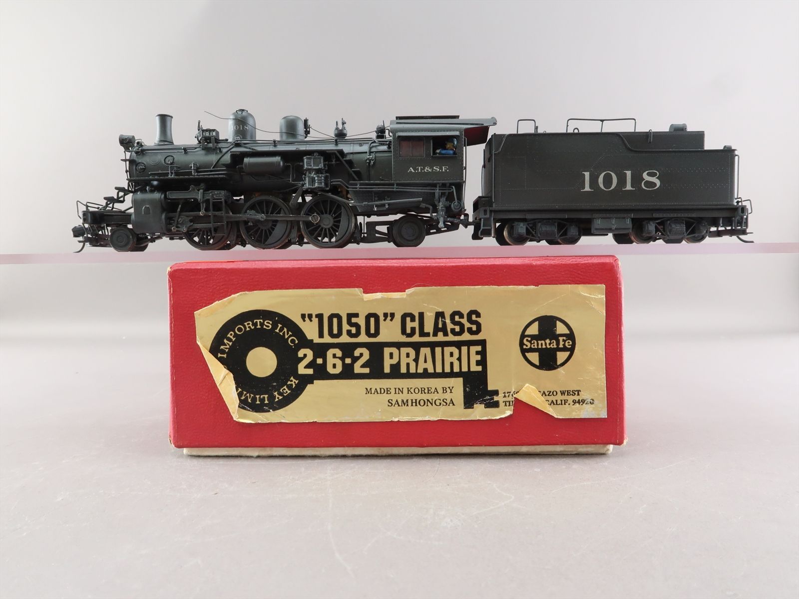 HO Brass Model - Key AT&SF Santa Fe 1050 Class 2-6-2 Prairie #1018 ...