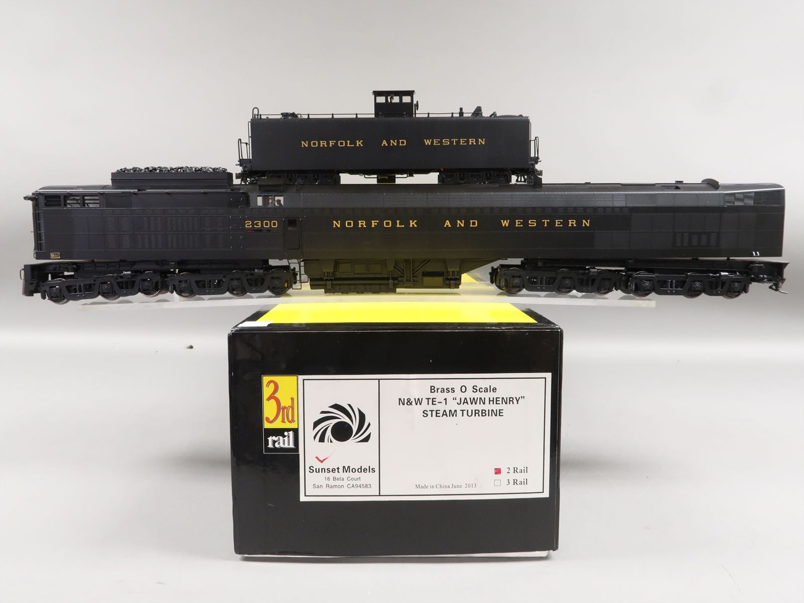 O Brass Model - SS Sunset 2-Rail N&W Norfolk & Western Jawn Henry Steam ...