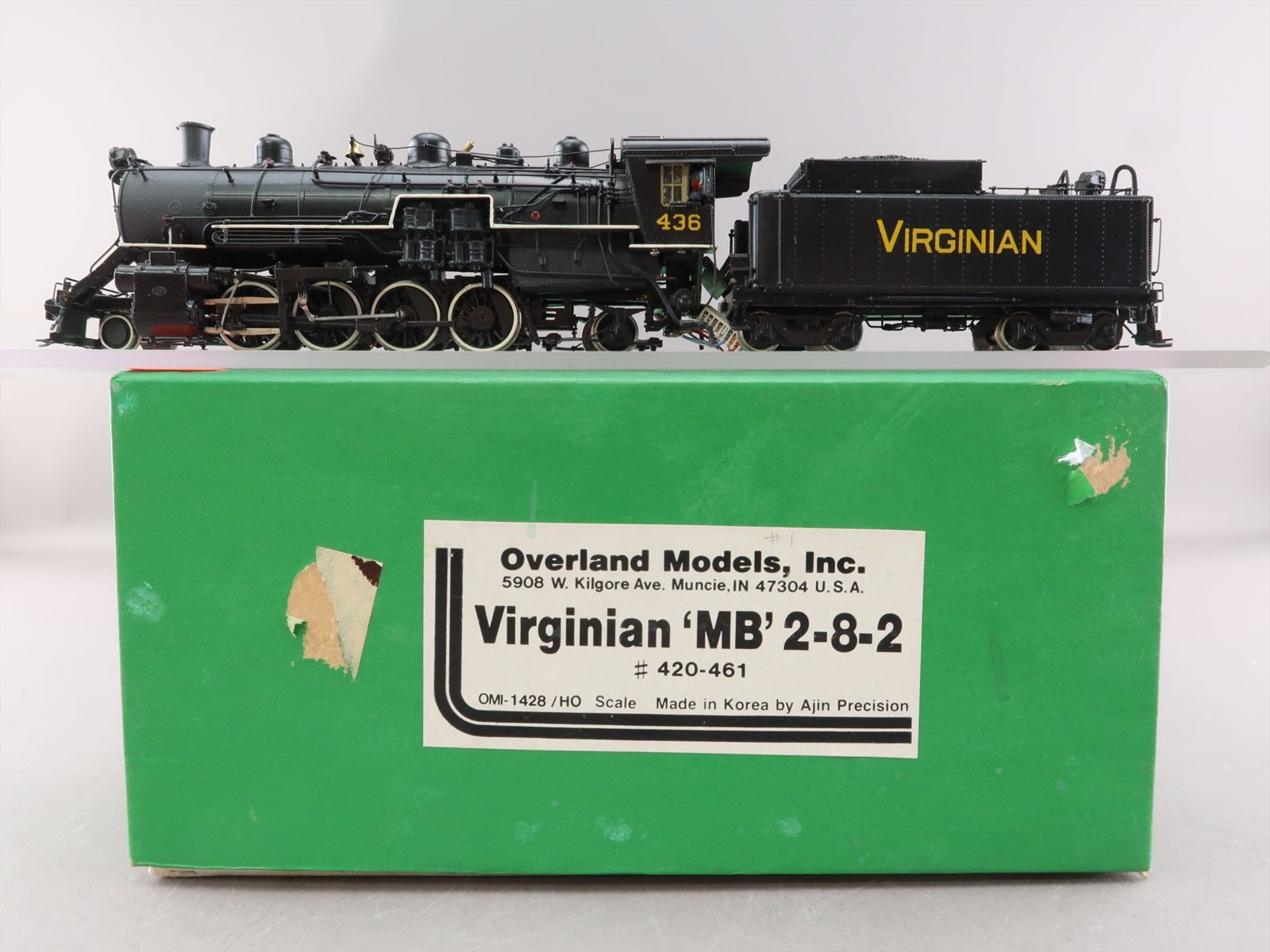 HO Brass Model - OMI 1428 VGN Virginian MB 2-8-2 #436 - Custom + DCC ...