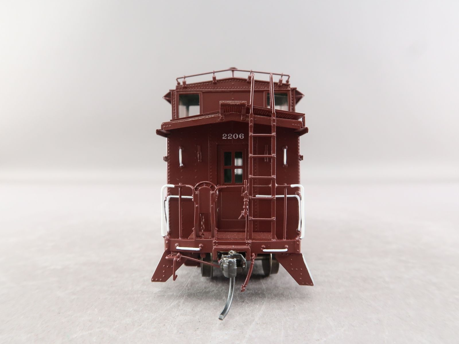 HO Brass Model - DP 1407 AT&SF Santa Fe Peaked Roof Steel Caboose #2206 ...