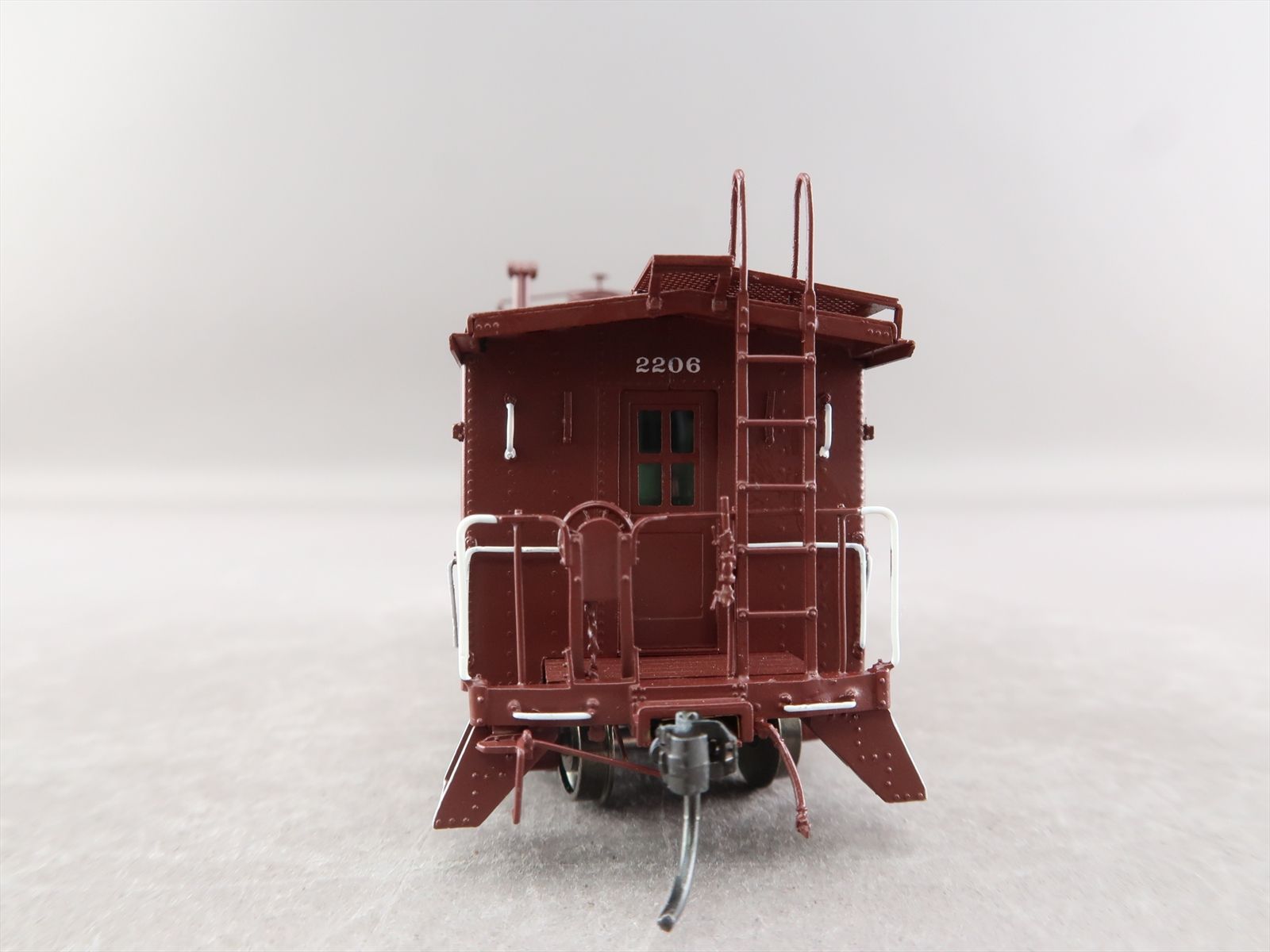 HO Brass Model - DP 1407 AT&SF Santa Fe Peaked Roof Steel Caboose #2206 ...