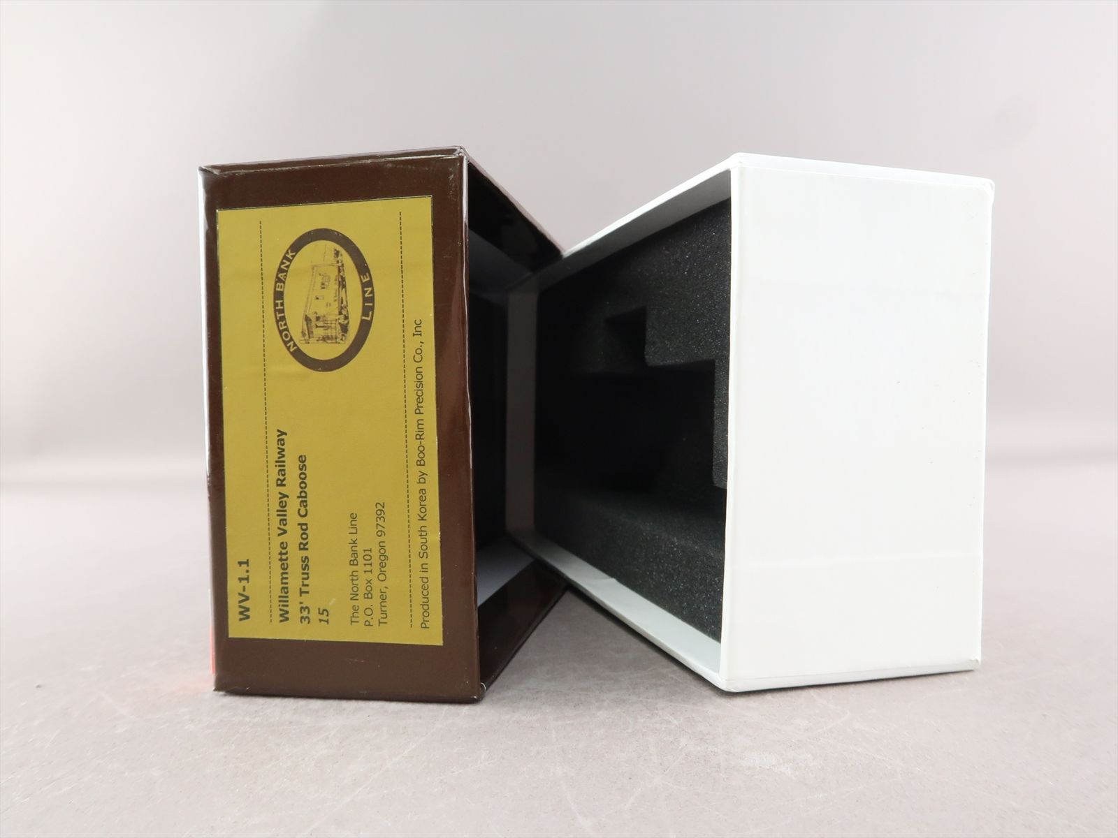 HO Brass Model - NBL WV-1.1 WV Willamette Valley 33' Truss Rod Caboose #15 - F/P - 2014 Run ...