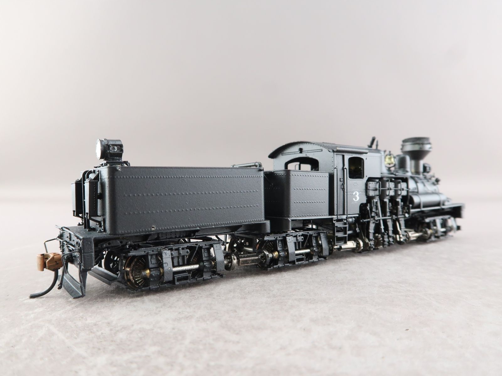 HO Brass Model - OMI 1553 Cass 3-Truck Shay 80-Ton #3 - Custom + DCC - Ajin
