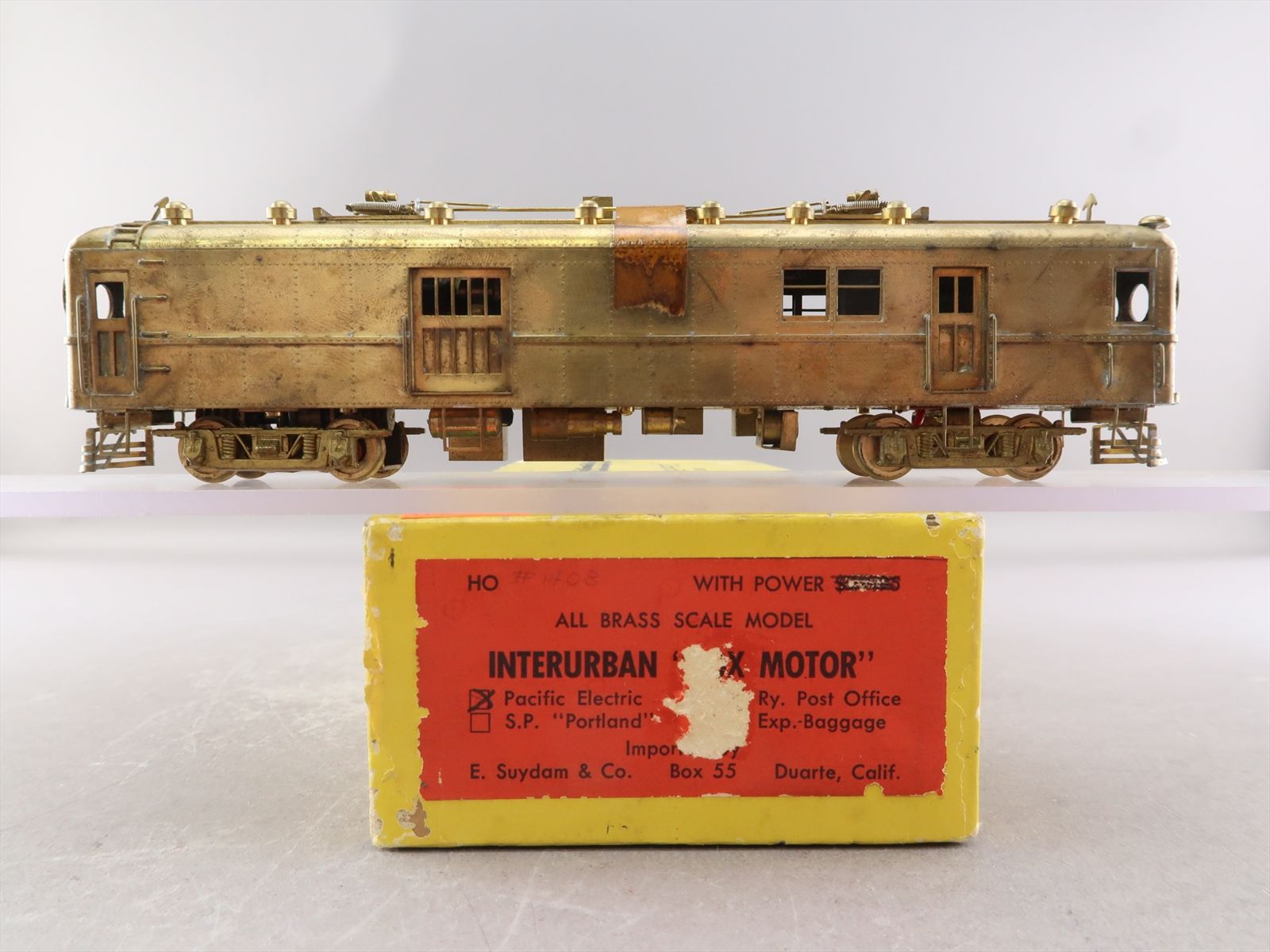 HO Model - Suydam 1406 PE Pacific Electric RPO Interurban Box Motor ...