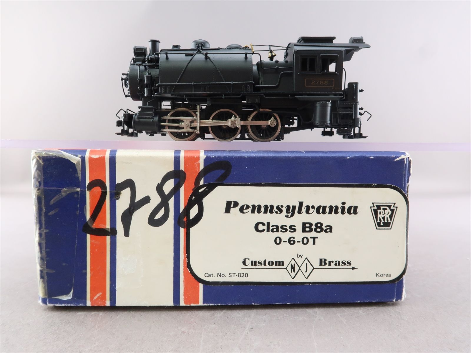 HO Brass Model - NJCB ST-820 PRR Pennsylvania Class B8a 0-6-0T #2788 ...